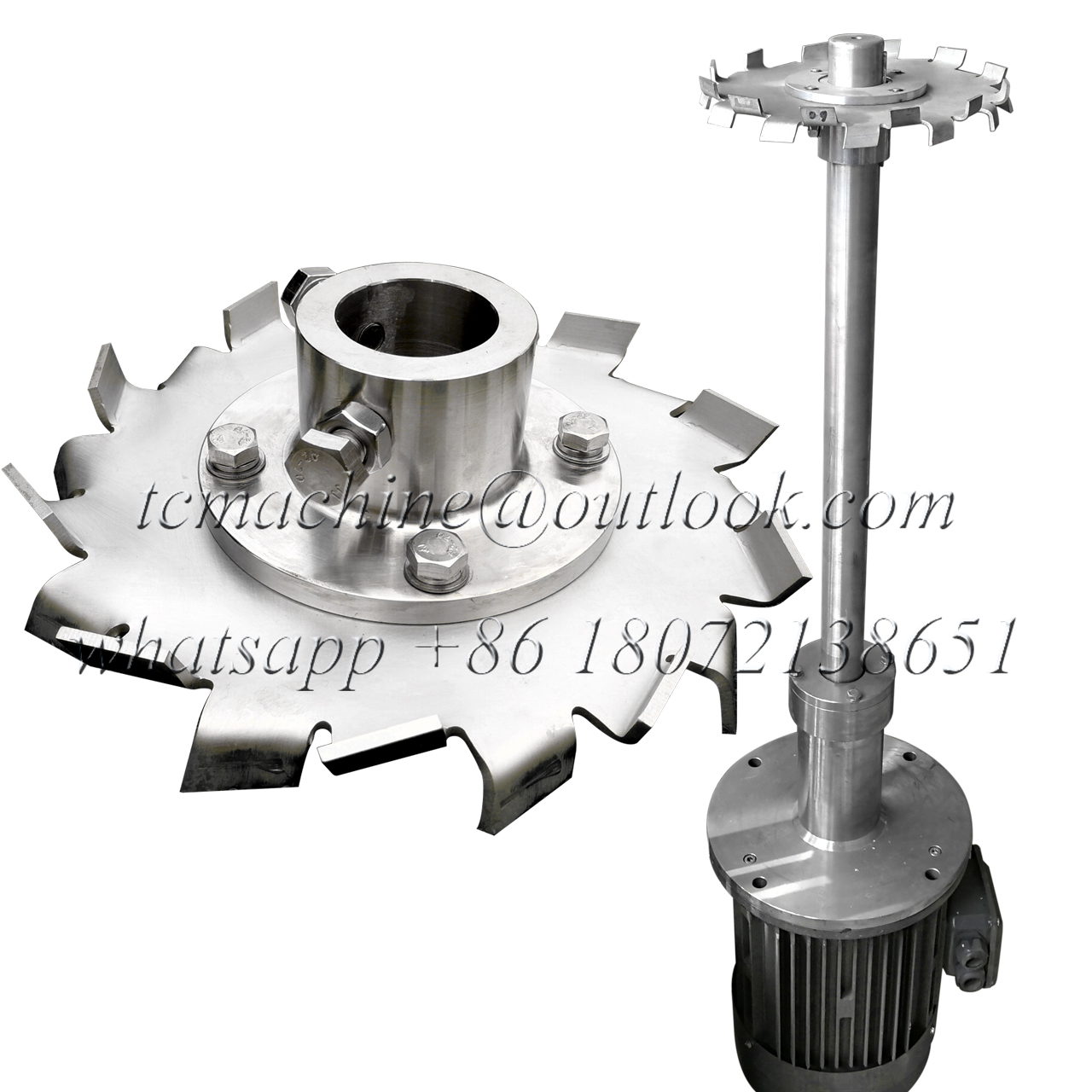 High Shear Dispersor Stainless Steel Cowles Disc Sawblade Mixer ...